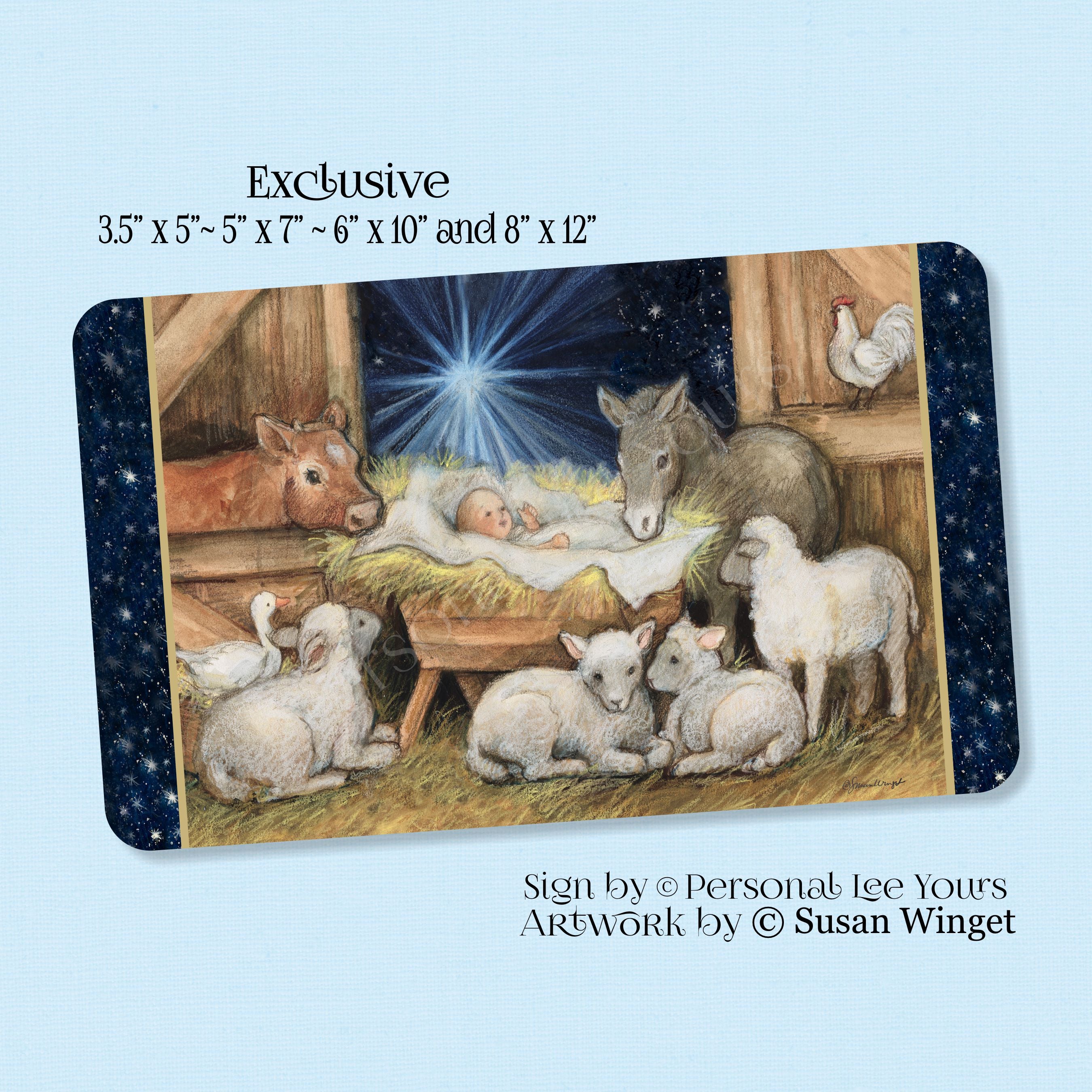 The Best Wreath Signs by Personal Lee Yours Susan Winget"s Nativity ...