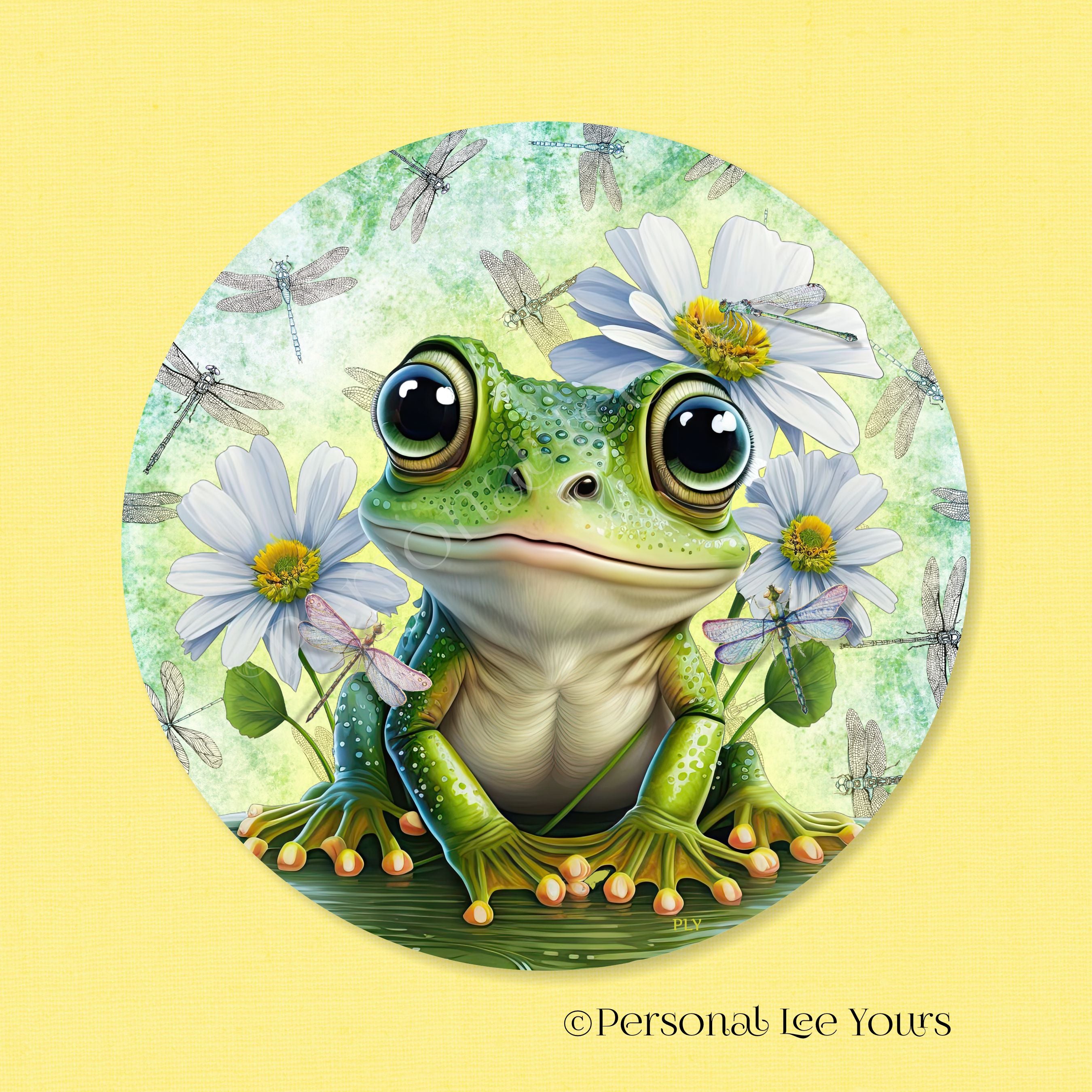 Best Wreath Signs anywhere Happy Frog Welcome round by Personal Lee Yours