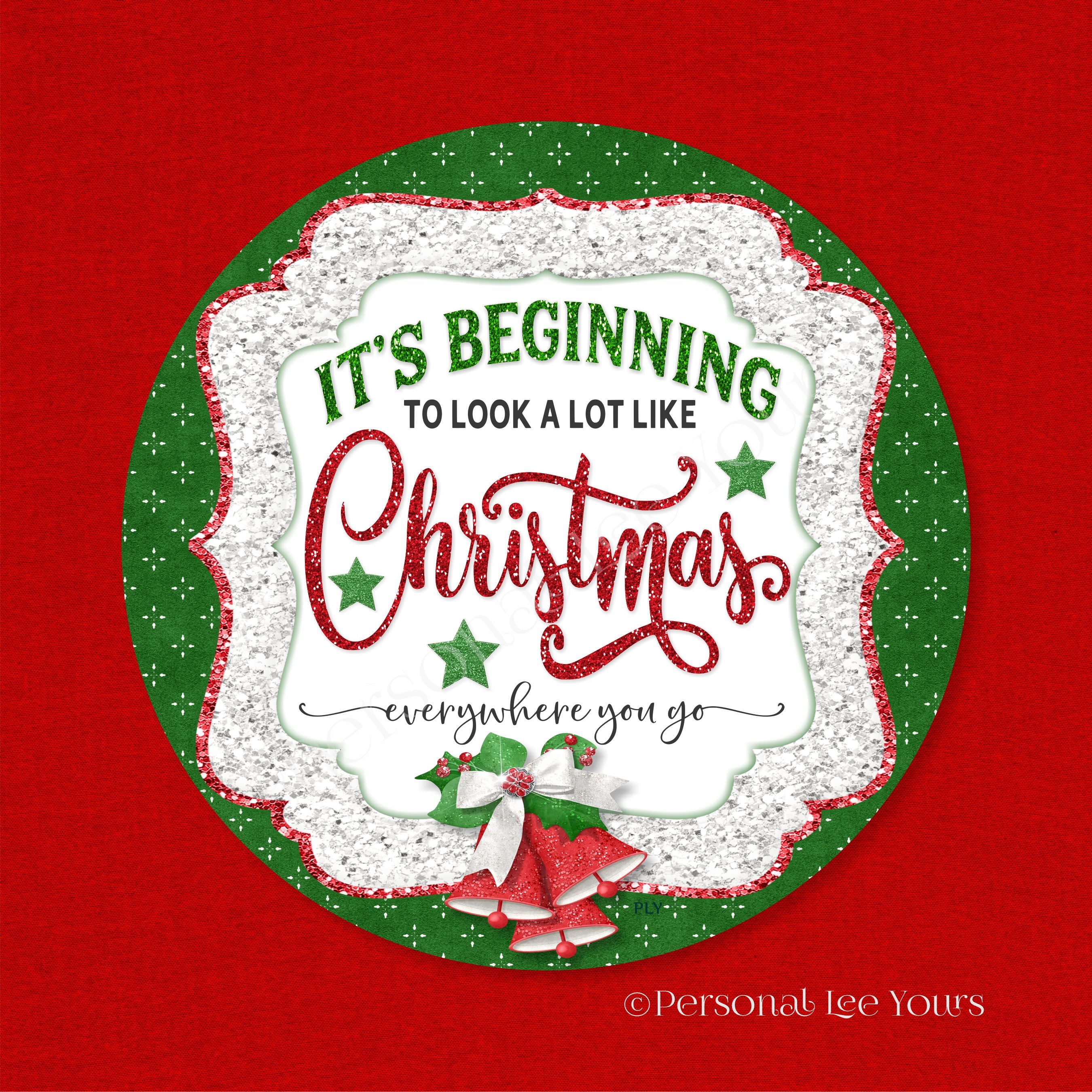 Best Wreath Signs Anywhere by Personal Lee Yours, Christmas Round