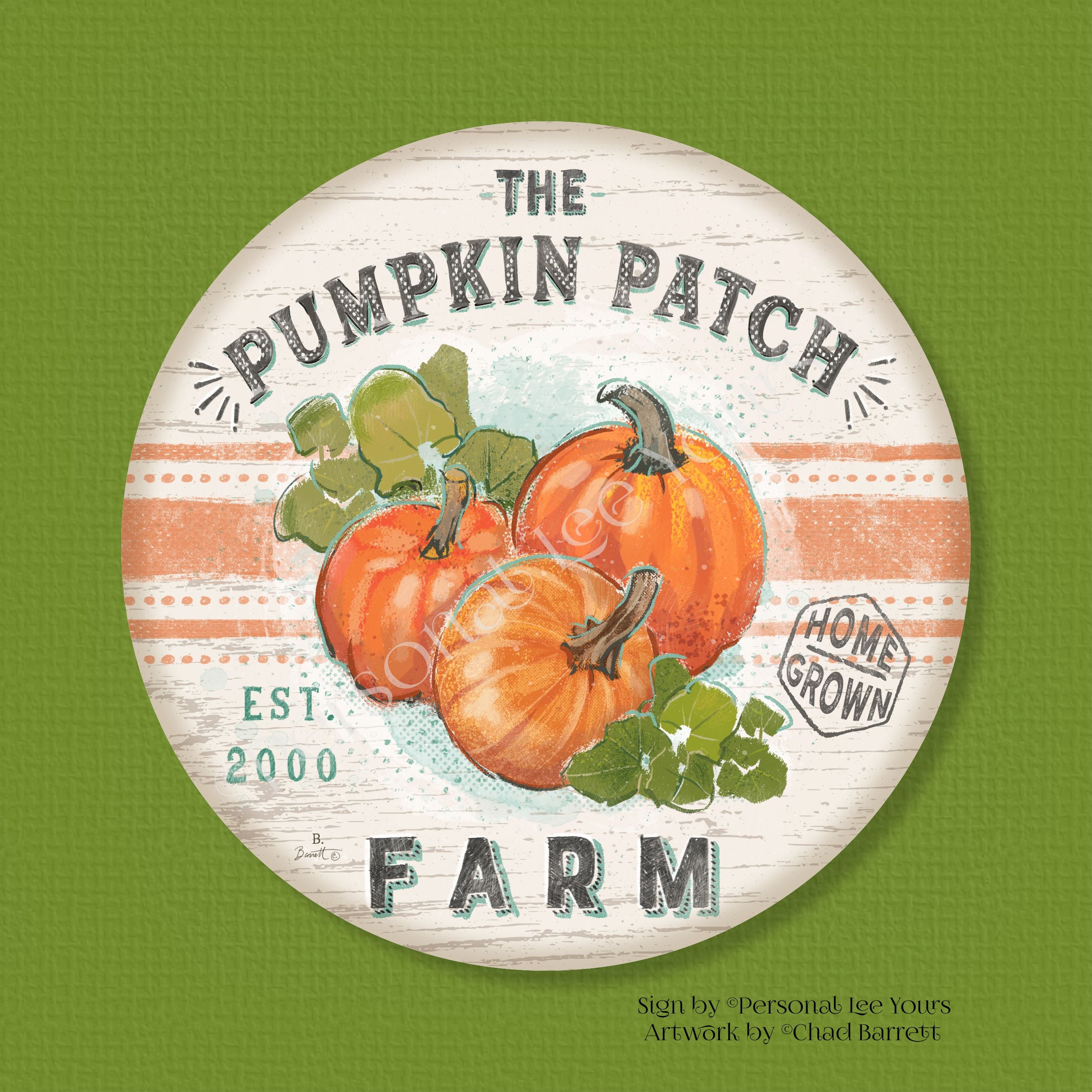 Best Wreath Signs Chad Barrett Pumpkin Patch Farm round by Personal Lee ...