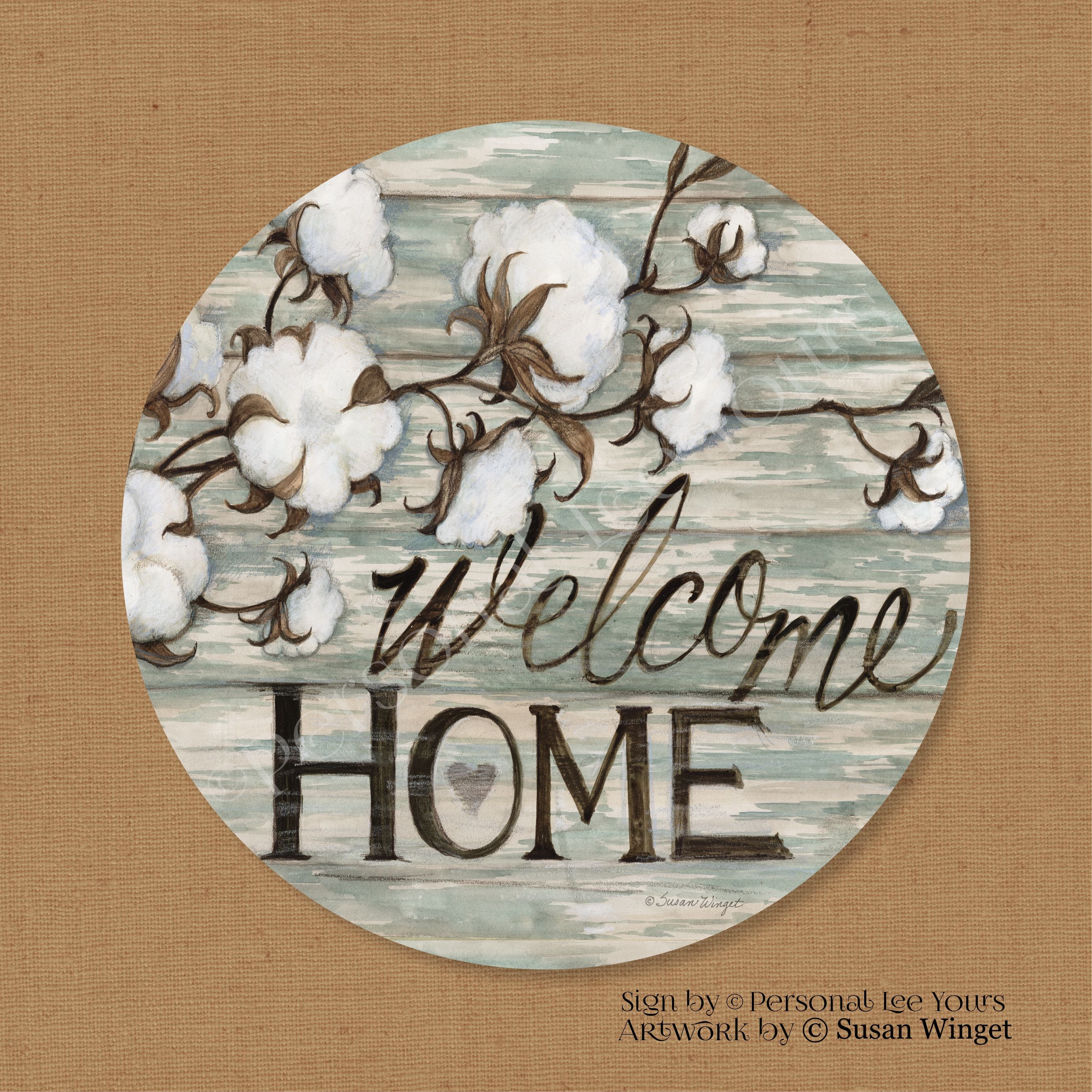 Best Wreath Signs by Personal Lee Yours Susan Winget's Welcome Home round