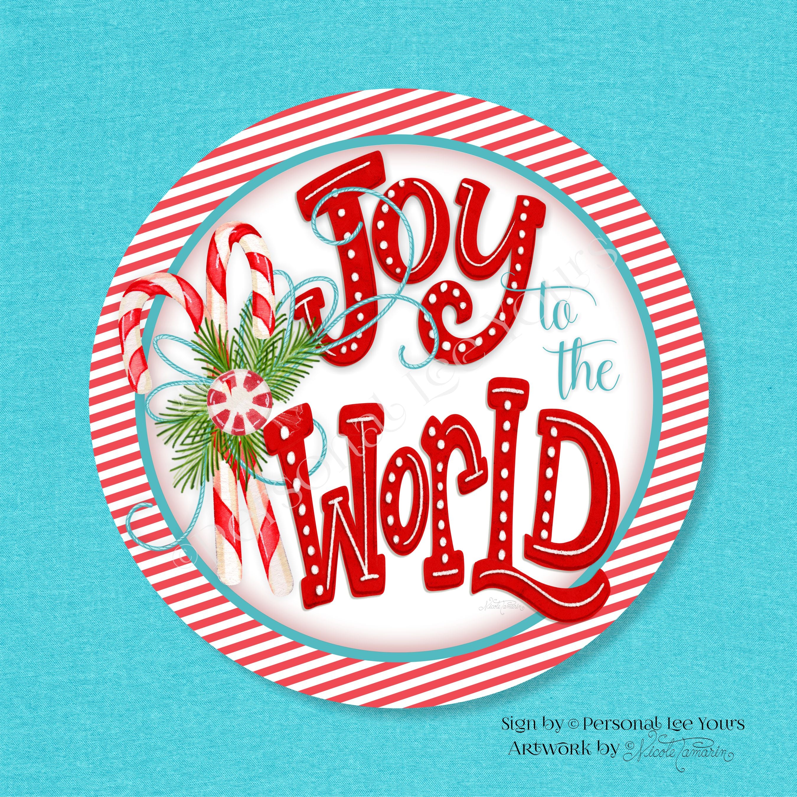 Best Wreath Signs by Personal Lee Yours, Nicole Tamarin's Peppermint ...