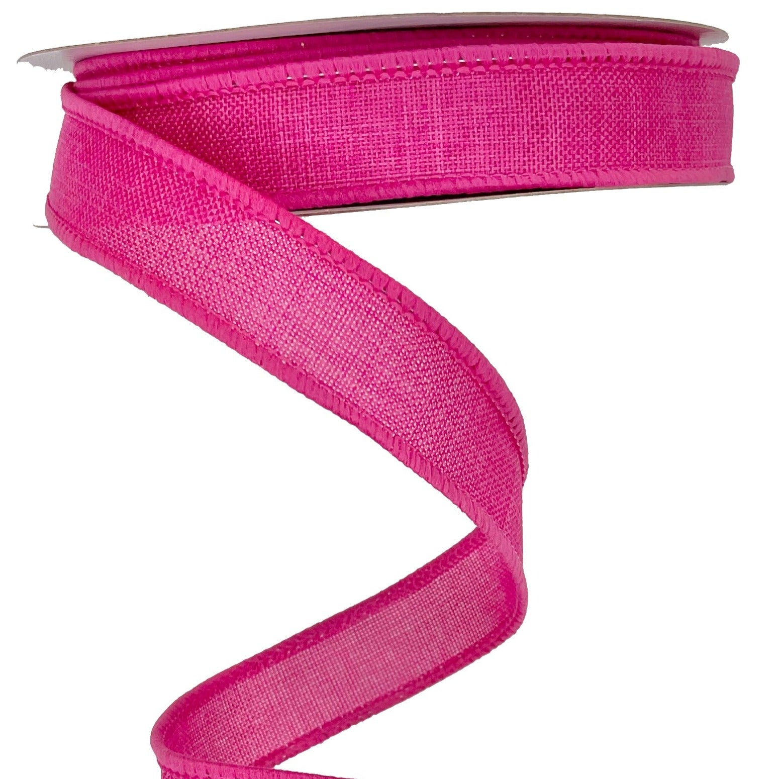 Wired Ribbon * Solid Fuchsia Canvas * 5/8" x 10 Yards * RGE177807 ...