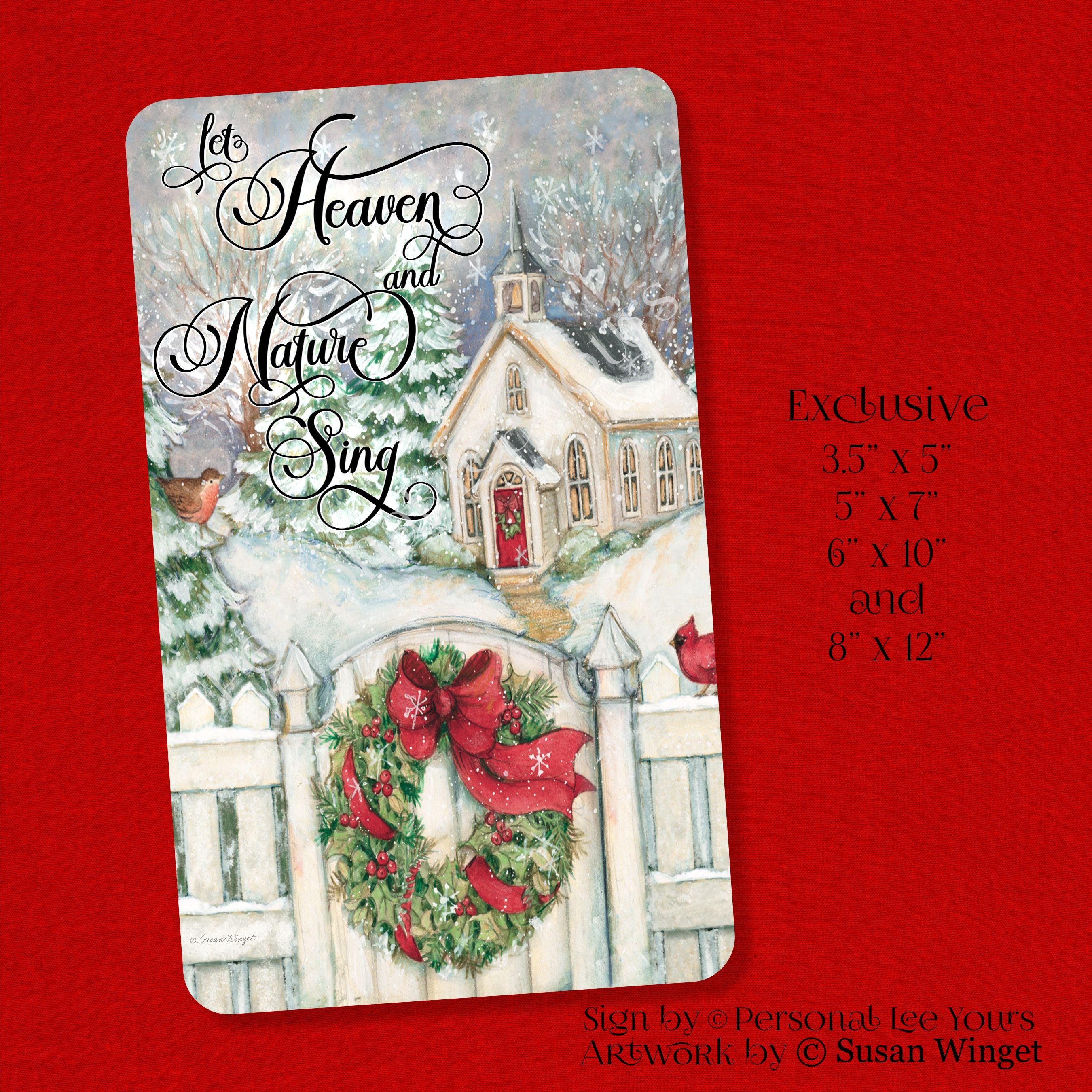 Best Wreath Signs Personal Lee Yours Susan Winget Let Heaven And Nature ...