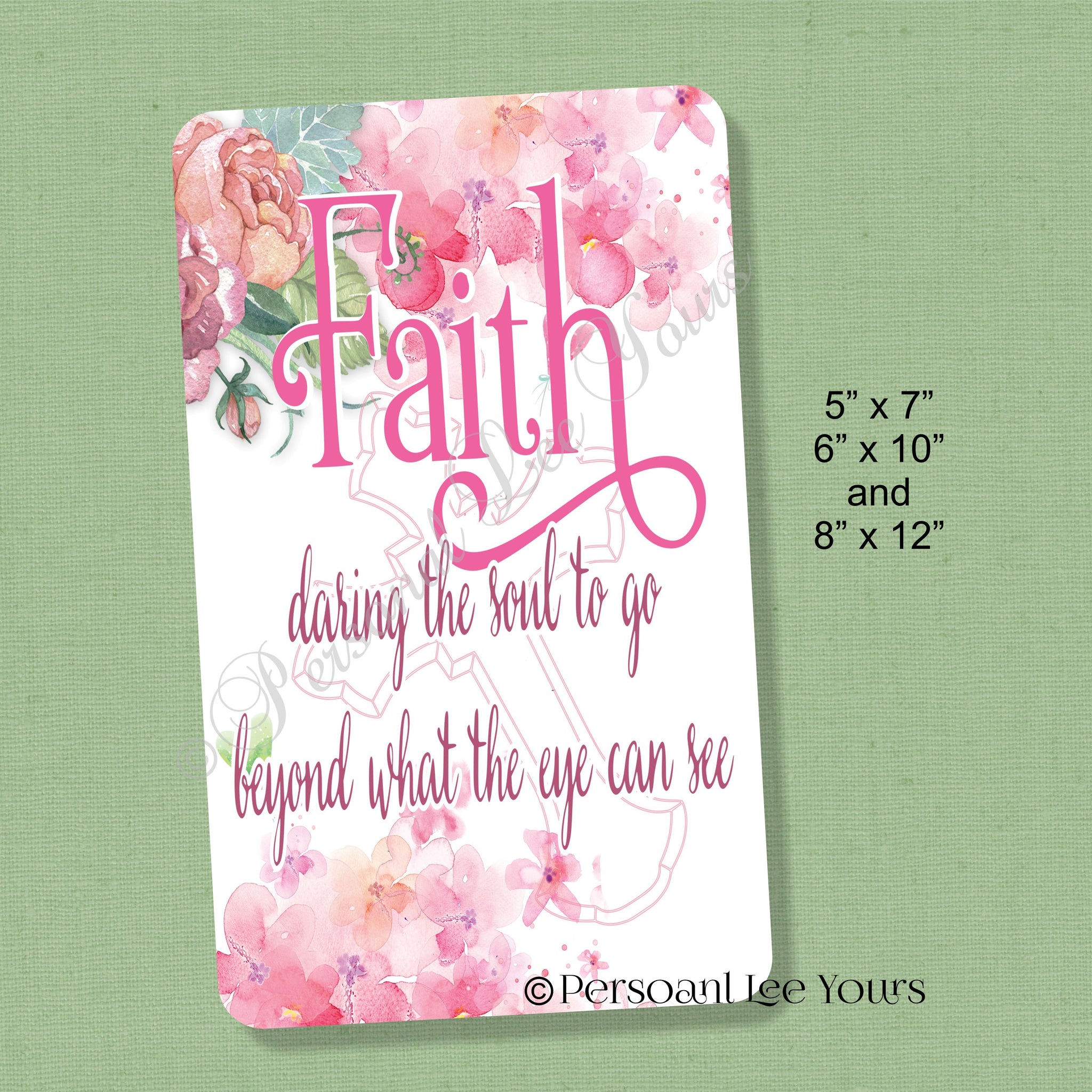 Christian Wreath Signs * Faith * 3 Sizes * Lightweight Metal – Personal ...