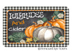 Fall Wreath Sign * Hayrides and Cider * 3 Sizes * Lightweight Metal ...