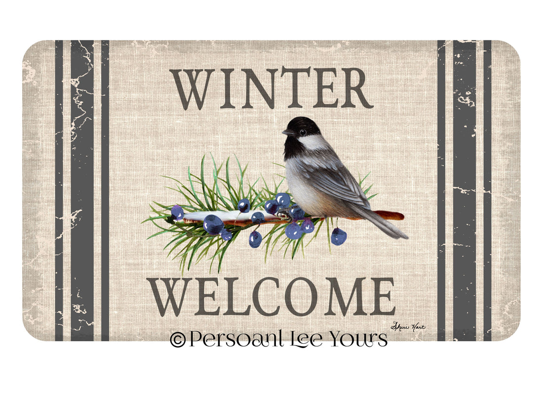 Metal Wreath Sign * Winter Time Welcome * 3 Sizes * Lightweight ...