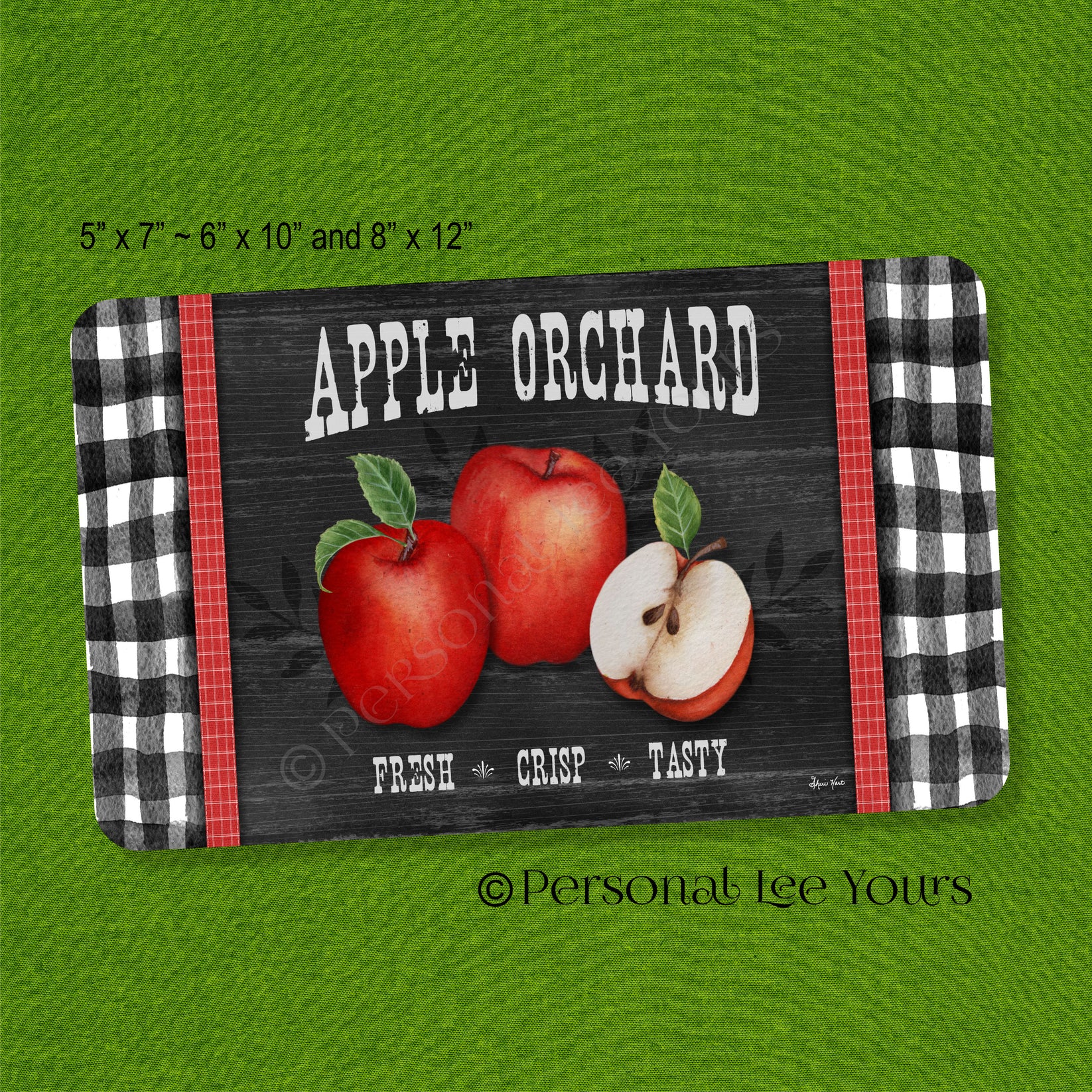 Wreath Sign * Apple Orchard I * 3 Sizes * Lightweight Metal – Personal ...