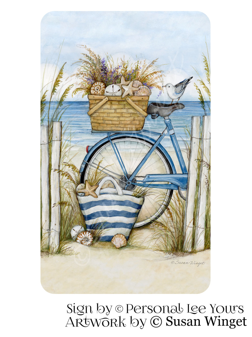 Susan Winget Exclusive Sign * Beach Treasures * 3 Sizes * Lightweight ...