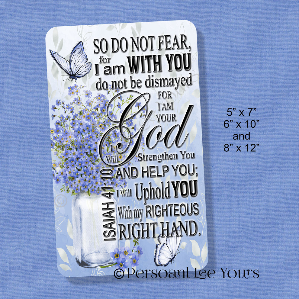 Christian Wreath Signs * Do Not Fear * 3 Sizes * Lightweight Metal ...