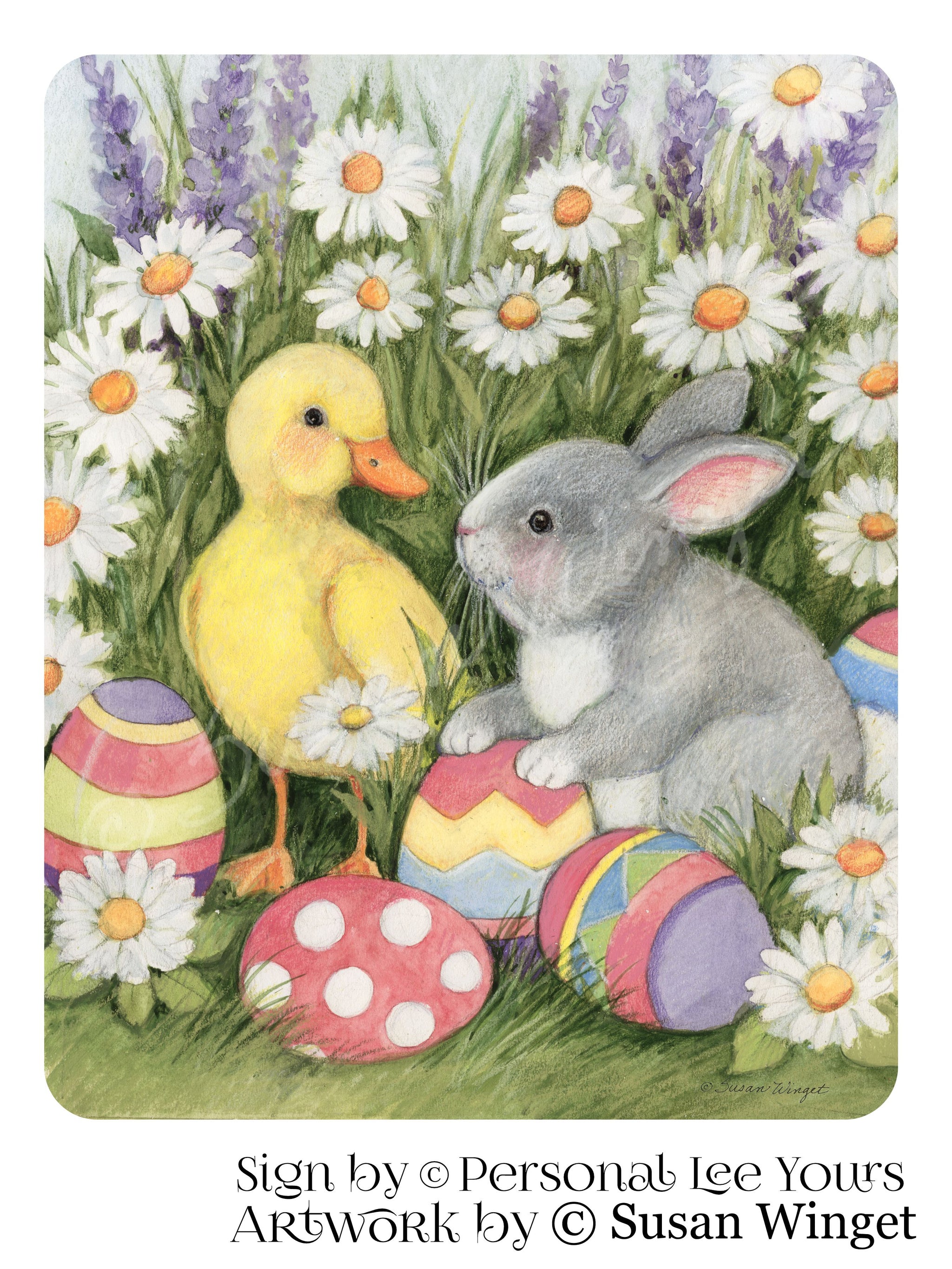 Susan Winget Exclusive Sign * Easter Blessings * Vertical * 2 Sizes ...