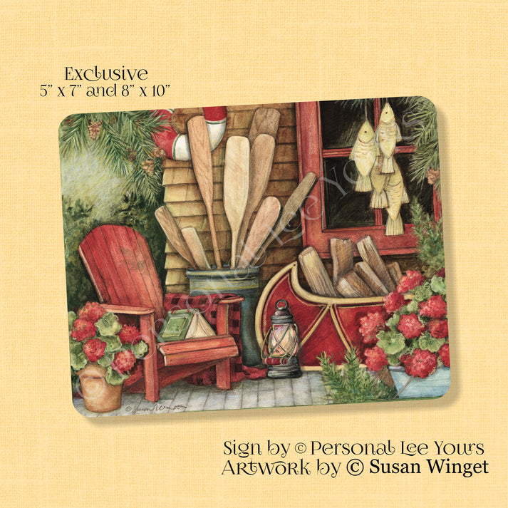 Susan Winget Exclusive Sign * Lake Lodge * 2 Sizes * Lightweight Metal ...