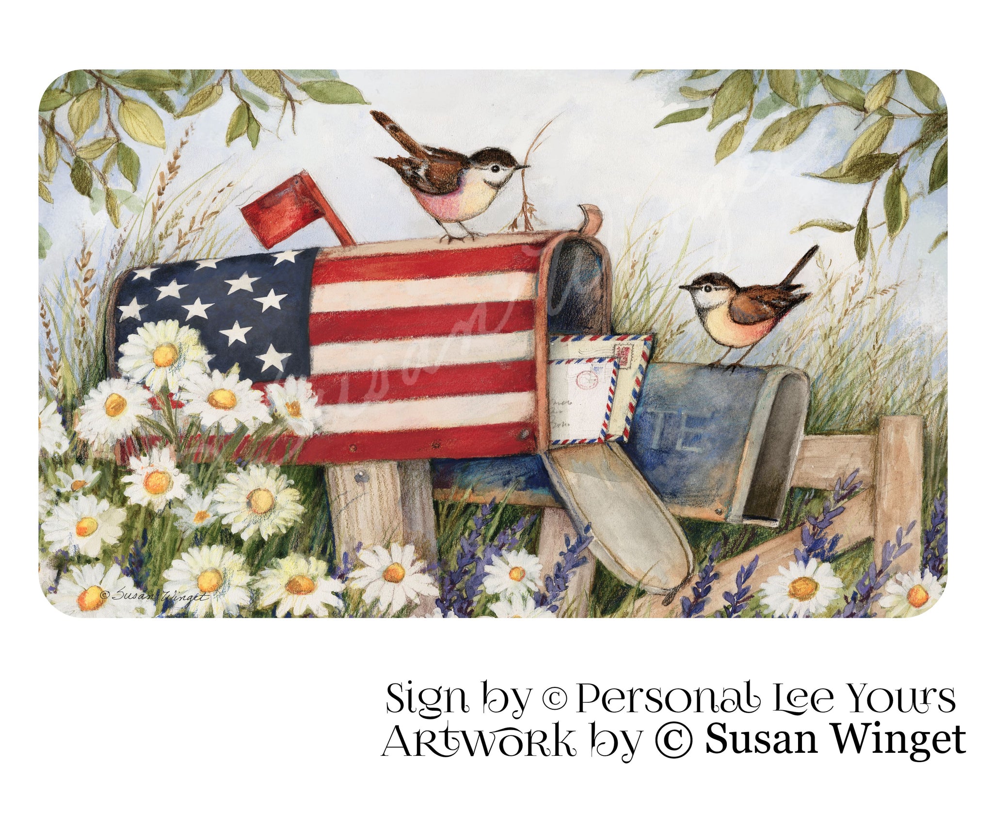 Susan Winget Exclusive Sign * Meeting At The Mailbox * 3 Sizes * Light ...