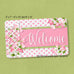 Wreath Sign * Sweet Pea Welcome * 3 Sizes * Lightweight Metal ...